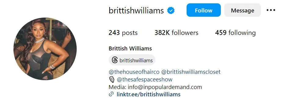 Who is Brittish Williams? Wiki, Biography, Net Worth, Age, Husband ...